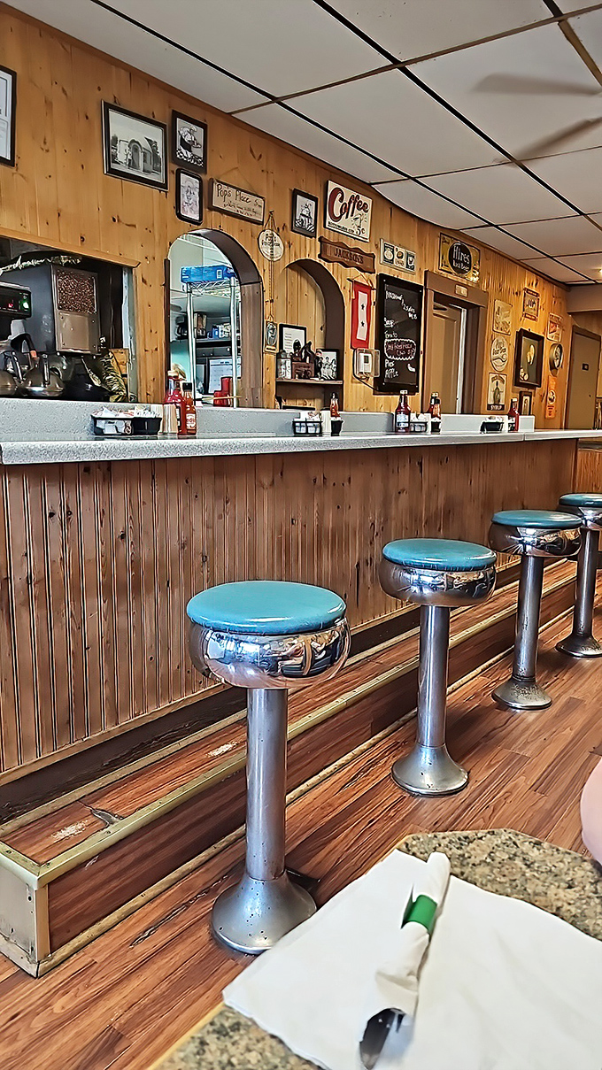 Those classic chrome counter stools have supported the weight of farmers, truckers, and travelers all seeking the same thing: honest food without pretense.