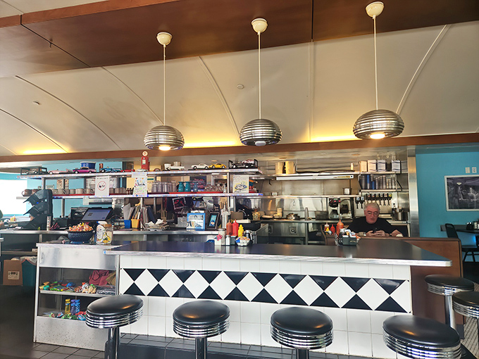 The counter seats&mdash;front-row tickets to the greatest show on earth: watching short-order cooks perform their morning ballet.