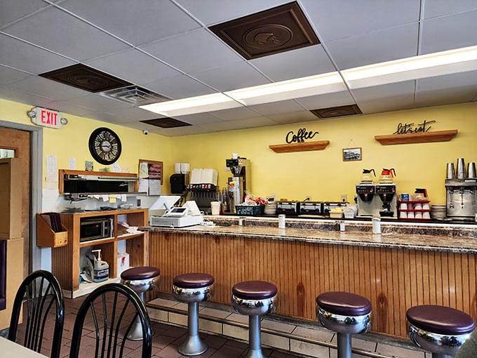 The counter seating &ndash; where solo diners become regulars and regulars become family, one cup of coffee at a time.