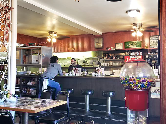 The counter &ndash; where solo diners find community, regulars hold court, and newcomers get the unfiltered local scoop with their coffee.