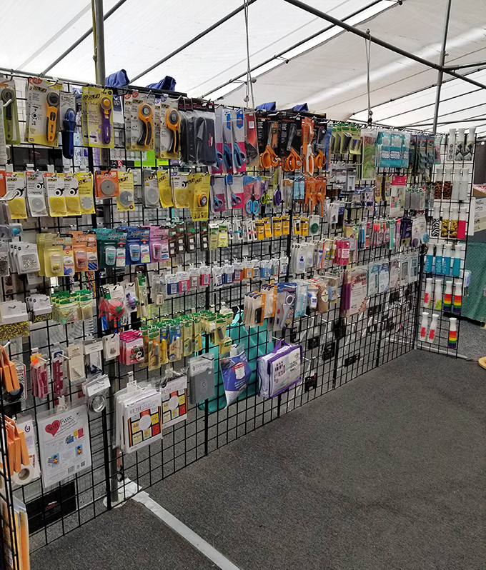A crafter's paradise of organized chaos&mdash;every sewing, crafting, and household gadget you never knew you needed until now.