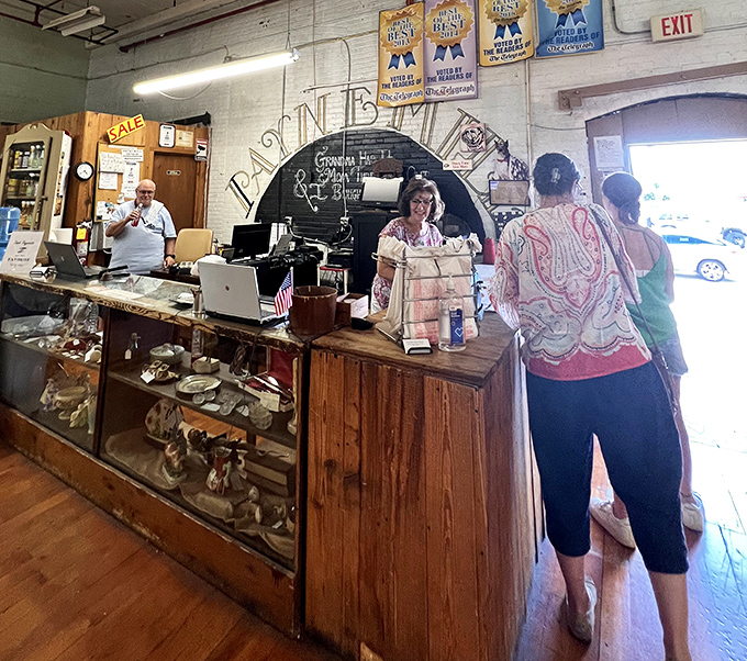 The checkout counter&mdash;where the thrill of the hunt meets the reality of your credit card limit. Worth every penny!