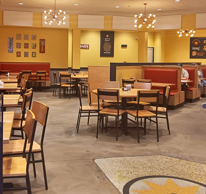 The dining room feels like the breakfast equivalent of a warm hug&mdash;spacious enough for privacy, cozy enough for comfort.