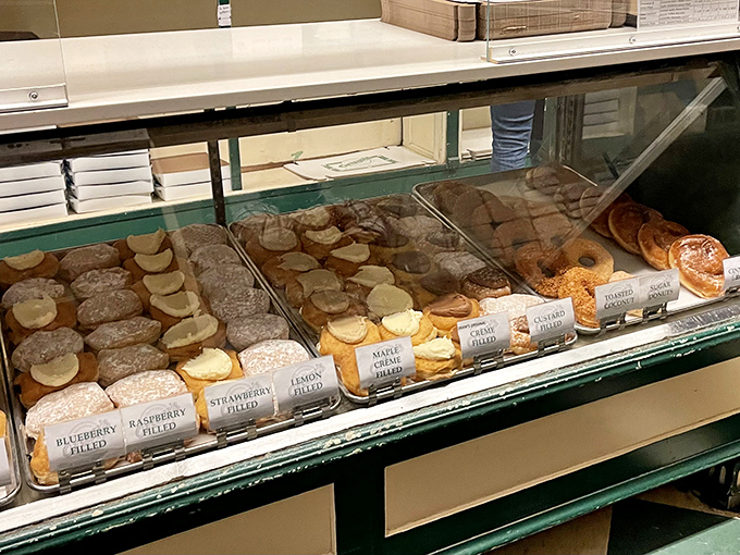 A United Nations of donuts where every filling gets equal representation. Democracy never tasted so sweet.