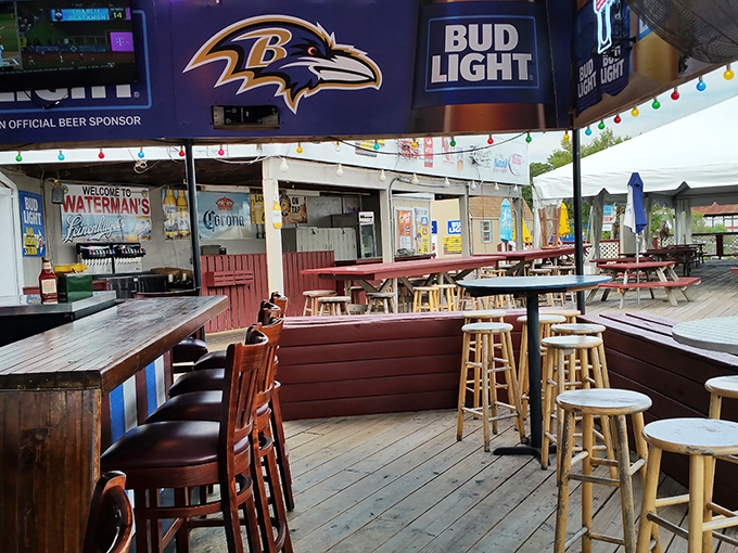 Ravens banners and cold beer&mdash;this dock bar knows its audience. The perfect spot to debate the merits of Baltimore vs. Washington while awaiting your seafood feast.
