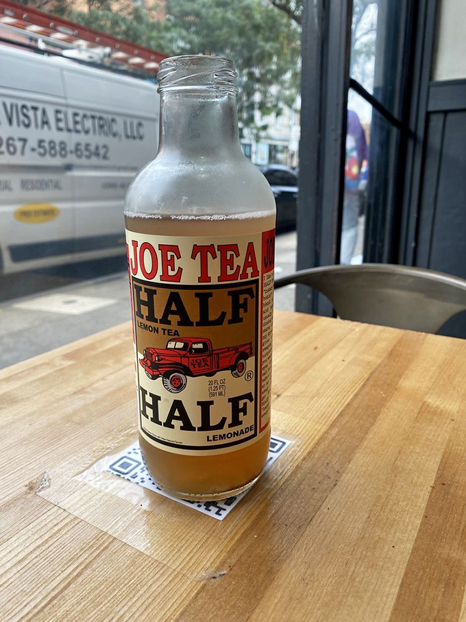 Half lemonade, half tea, all refreshment. This Joe Tea Half & Half is the perfect palate cleanser between bites of sandwich glory.