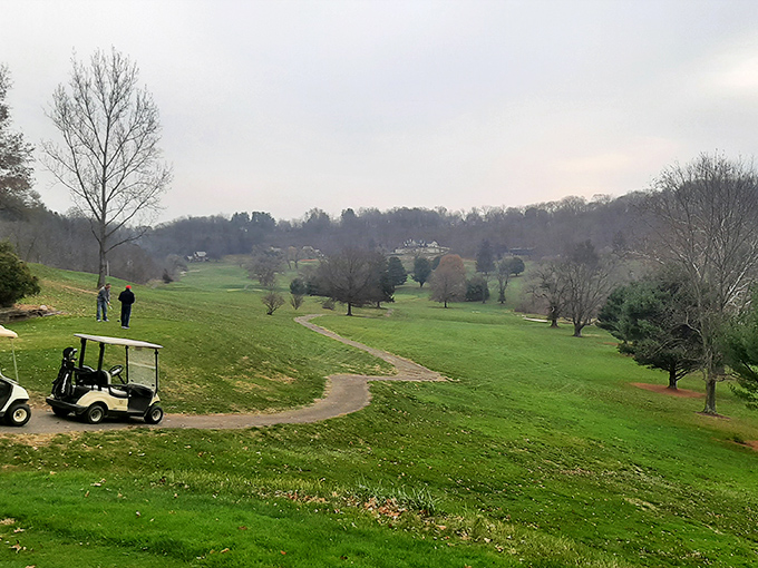 Fire Ridge Golf Course offers undulating greens with views so distracting you'll blame them for your bogey. The golf carts move faster than downtown traffic.