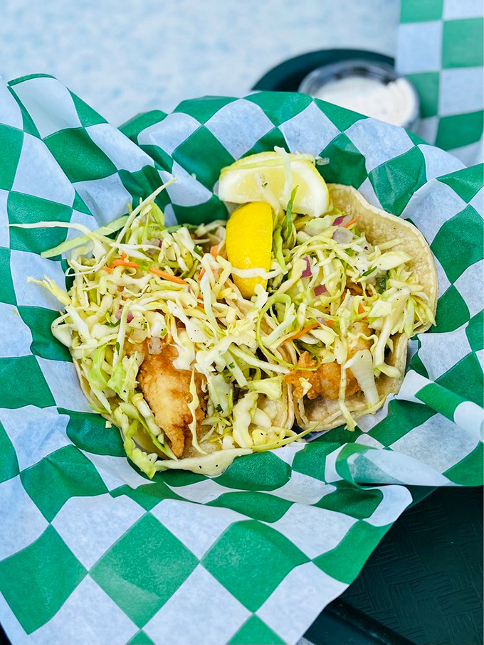 Fish tacos wearing their best outfit &ndash; crispy fish, crunchy slaw, and a squeeze of lemon in a handheld package of pure joy.