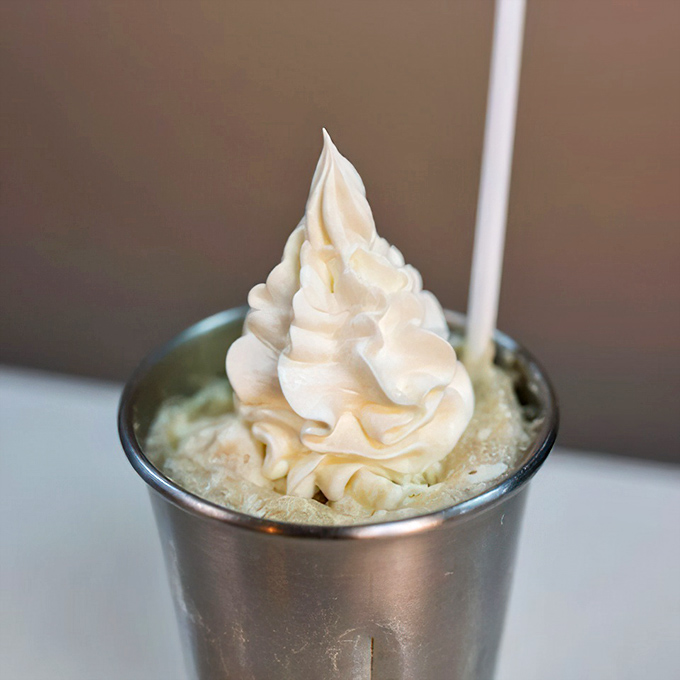 A float that would make soda jerks of yesteryear proud. That whipped cream peak is practically begging for an Instagram moment.