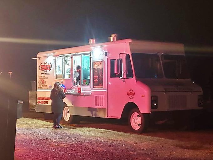 When one snack bar isn't enough! This roaming pink beacon of deliciousness ensures no moviegoer goes hungry during double features.