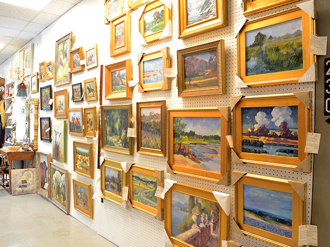 A gallery wall that rivals any museum. Each landscape captures Tennessee's natural beauty through an artist's loving eyes.
