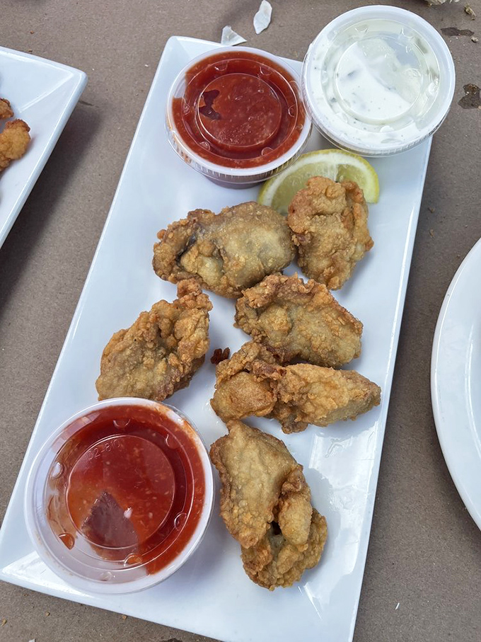 These aren't just fried oysters&mdash;they're crispy-coated treasures from the Chesapeake, each one a perfect two-bite adventure.