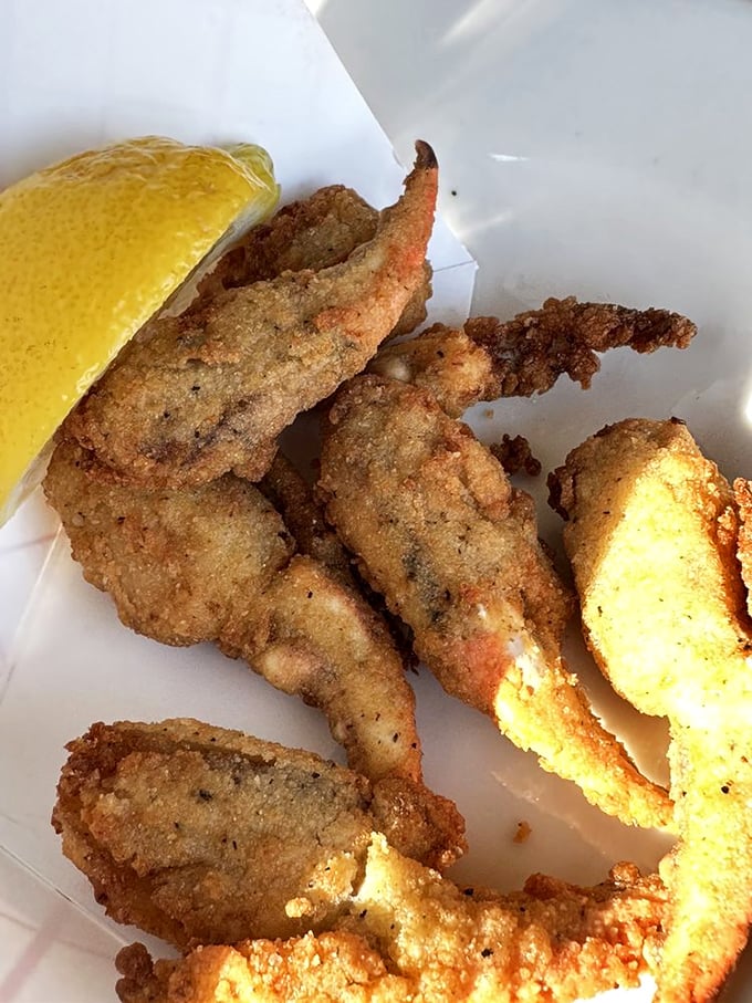 Fried crab claws&mdash;the unsung heroes of the appetizer world. Crunchy, sweet, and the perfect excuse to order "just one more round" of cocktails.