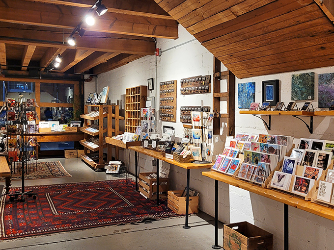 Not just a restaurant&mdash;an artistic hub where local creators display their talents through cards, prints, and handcrafted treasures in this thoughtfully curated gift shop.