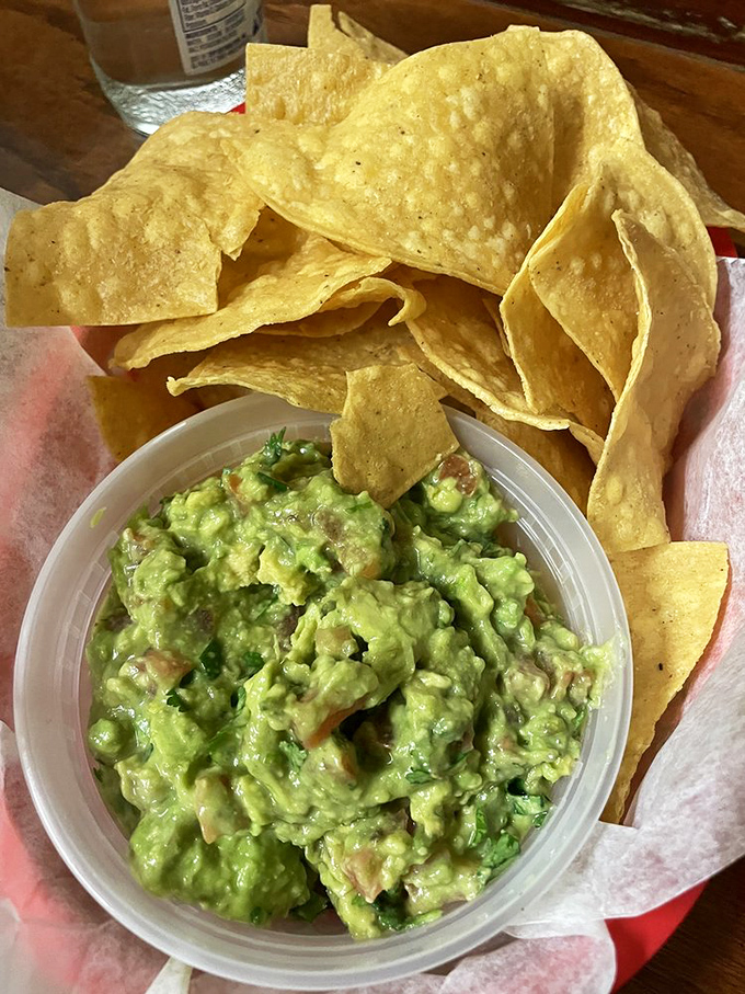 Guacamole so fresh it should be paying rent. Creamy, chunky perfection that makes those store-bought tubs weep with inadequacy.