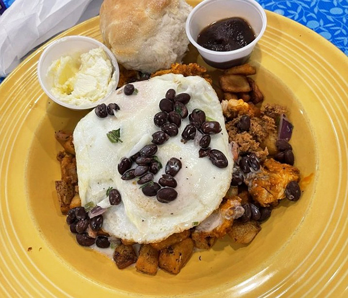 This hangover hash could resurrect the dead with its magical combination of potatoes, eggs, and pure comfort.