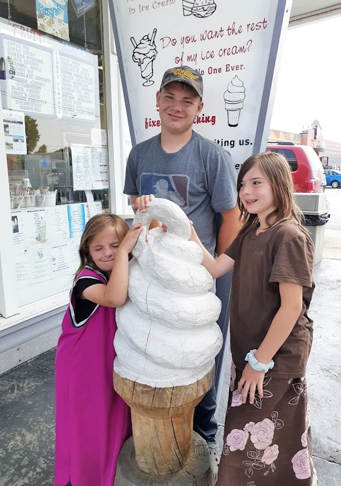 The ice cream display window &ndash; where children press their noses and adults mentally calculate how many flavors they can reasonably try.
