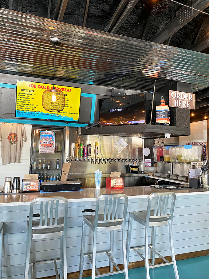 Bar seating that invites you to settle in and watch the bartenders perform their liquid choreography. Front-row seats to happiness.