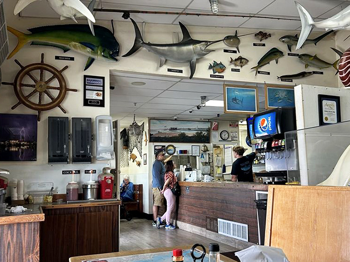 A maritime museum where you can eat the exhibits' distant relatives. Every inch of wall space tells stories of the sea and those who conquered it.