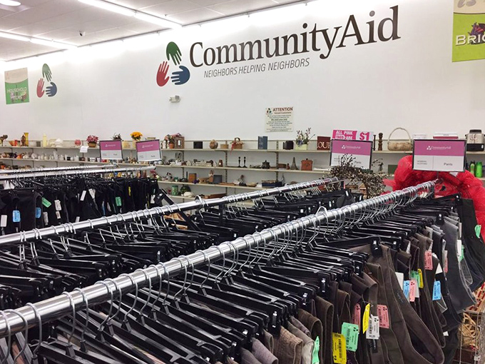 The store's motto shines through: "Neighbors Helping Neighbors." Also, yellow tags for a dollar? Grab them faster than free samples.