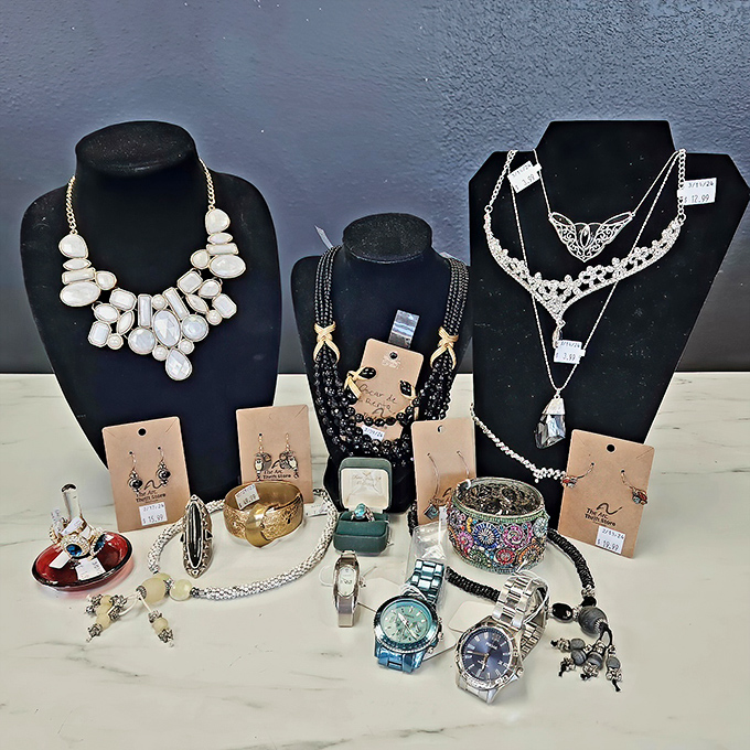 The jewelry display&mdash;where someone's "I'm over this" becomes your "I can't believe I found this!" in the ultimate fashion circle of life. 