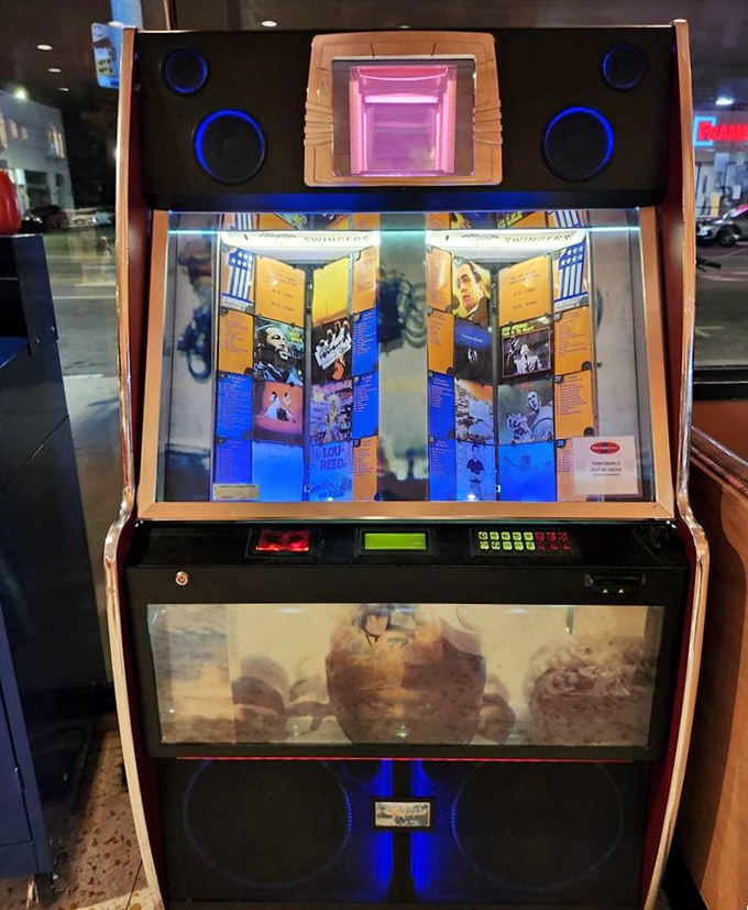 The jukebox &ndash; a glowing shrine to musical nostalgia that lets you soundtrack your meal with everything from Sinatra to The Smiths.