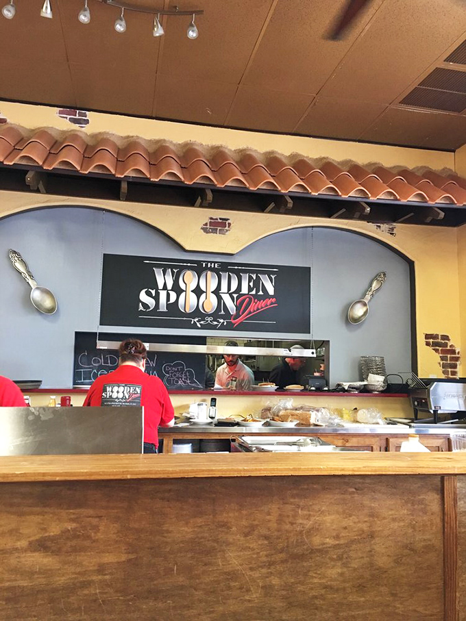 The open kitchen where breakfast magic happens before your very hungry eyes.