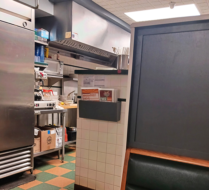 A glimpse into the kitchen&mdash;the engine room where breakfast magic happens without fanfare or pretension, just decades of know-how.