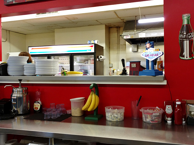 Behind the counter magic happens &ndash; where hash browns achieve their perfect golden destiny.