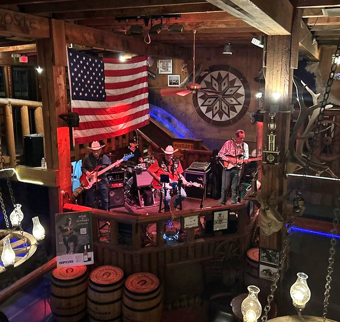 Live country music adds the perfect soundtrack to your meal. These aren't just musicians&mdash;they're memory-makers with guitars and authentic cowboy hats.