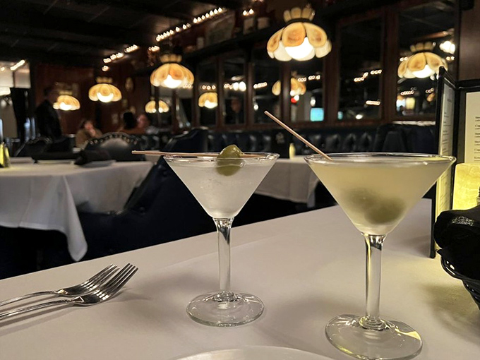 Martinis so cold and clear they could double as diamonds. The kind that Sinatra would approve of after a long day of being Sinatra.