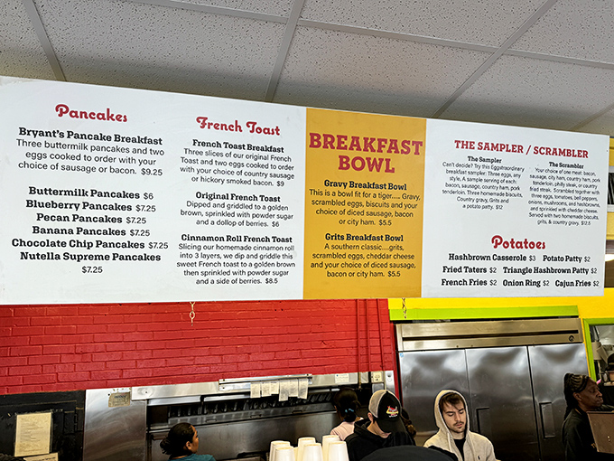 The menu board tells the whole story &ndash; classic breakfast done right, every single time.