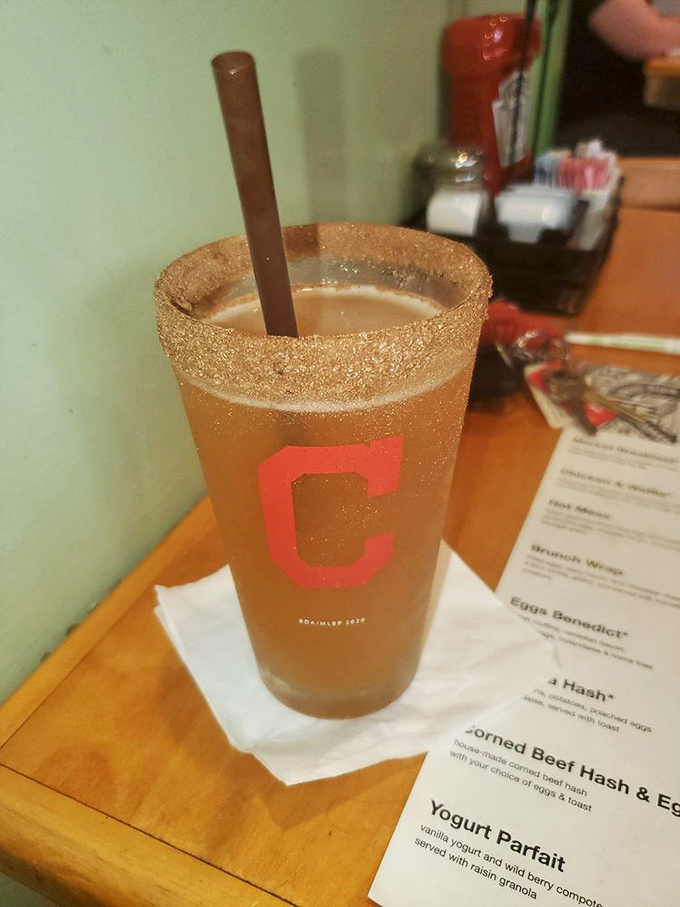 Nothing says "today is special" like a cinnamon-rimmed glass sporting the Cleveland C. Breakfast cocktails: making Tuesday feel like Saturday since forever.