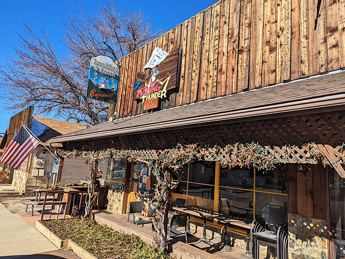 Morning Thunder Cafe promises the kind of breakfast that makes you understand why people willingly become morning people in mountain towns.