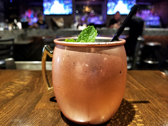 This Moscow Mule isn't just served in copper &ndash; it's served with intention. The mint leaf isn't garnish, it's punctuation.