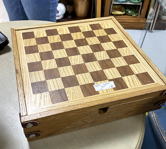 This handcrafted chess set isn't just a game – it's countless Sunday afternoons waiting to happen, complete with trash talk and strategic silence.