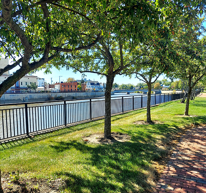 Nature paths wind through scenery that makes you wonder why anyone needs expensive vacation destinations.