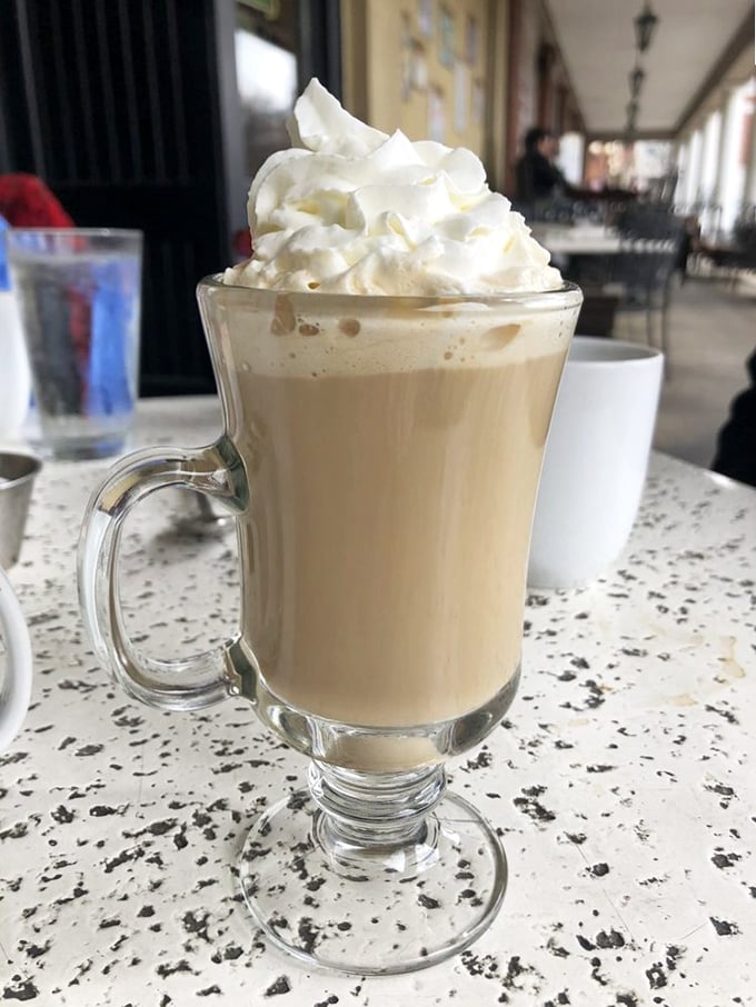 Dessert in a glass &ndash; this creamy concoction topped with a mountain of whipped cream is what happiness looks like in liquid form.