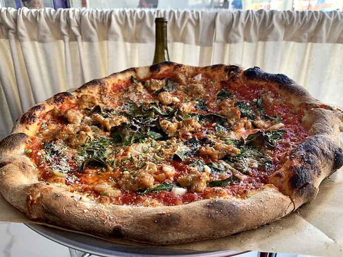 Old Faithful lives up to its name &ndash; reliable, satisfying, and erupting with fennel sausage goodness.