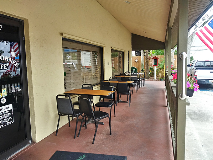 Florida's perfect climate means al fresco dining on the porch, where your coffee tastes better with a side of morning sunshine.