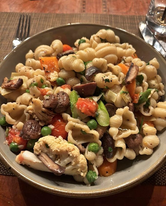 Pasta that doesn't just look homemade but tastes like an Italian grandmother worked her magic, tossed with seasonal vegetables in perfect harmony.