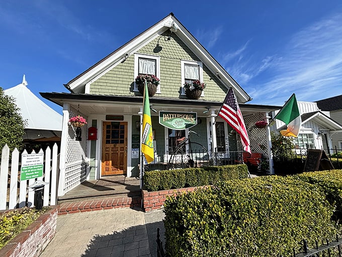 Patterson's Pub flies flags that tell you everything about Mendocino's heritage &ndash; a mix of American spirit with international influences.
