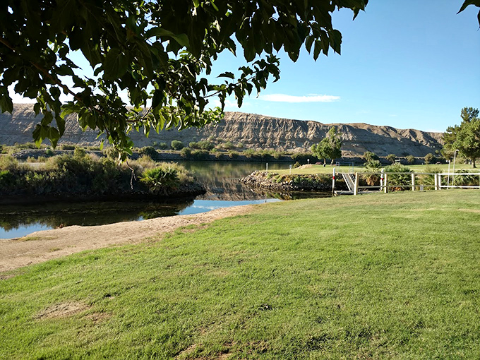 The Colorado River creates a stunning natural boundary where California meets Arizona, offering waterfront views without coastal price tags.