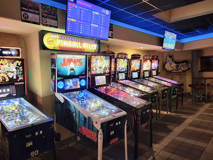 "Pinball Alley" offers the perfect post-meal entertainment&mdash;where vintage machines stand ready to humble you after you've conquered the menu.