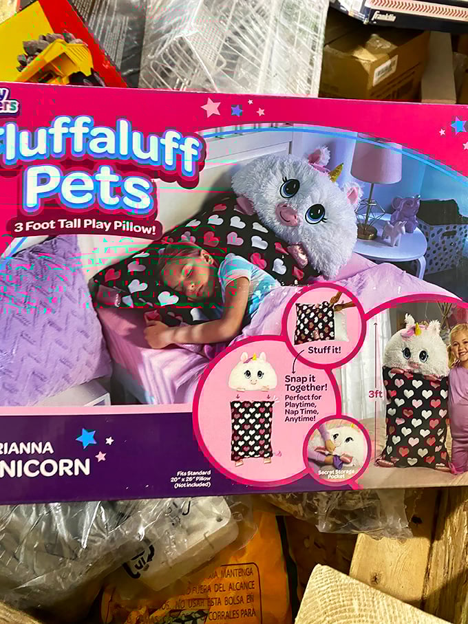 Dreams really do come true! This unicorn pillow pet combines cuddly comfort with magical whimsy, destined to become some lucky child's bedtime companion.