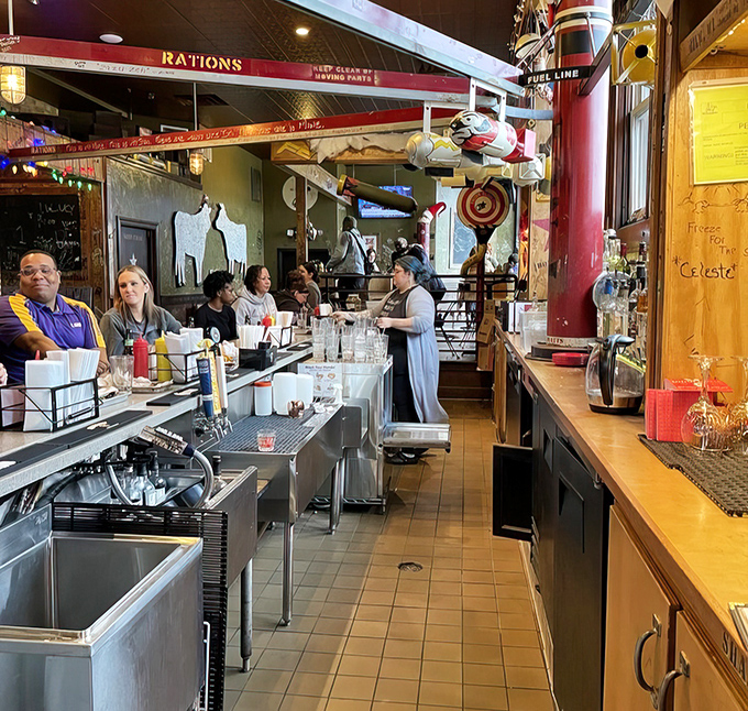Behind the scenes, where the magic happens. If kitchens are the heart of a home, this one pumps pure Wisconsin comfort through the restaurant's veins.