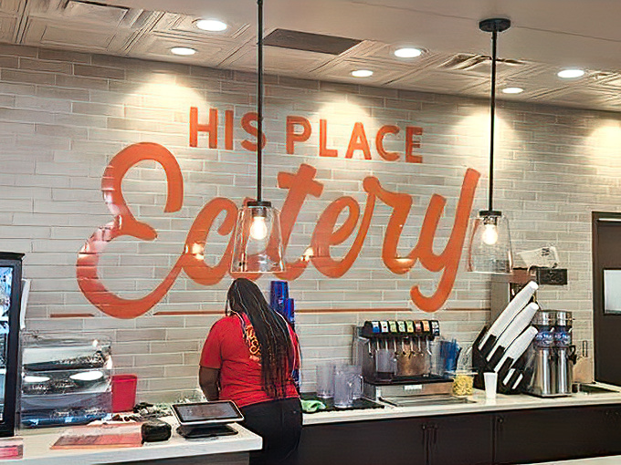 Behind that "His Place Eatery" sign, culinary magic happens with the kind of authenticity you can't manufacture or franchise.