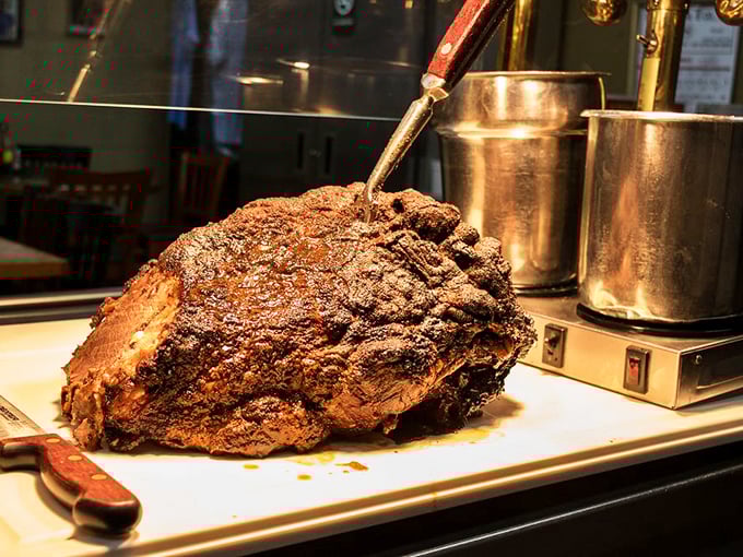 This isn't just roast beef&mdash;it's a carnivore's masterpiece, seasoned and slow-roasted until it reaches a state of meat nirvana that vegetarians secretly dream about.