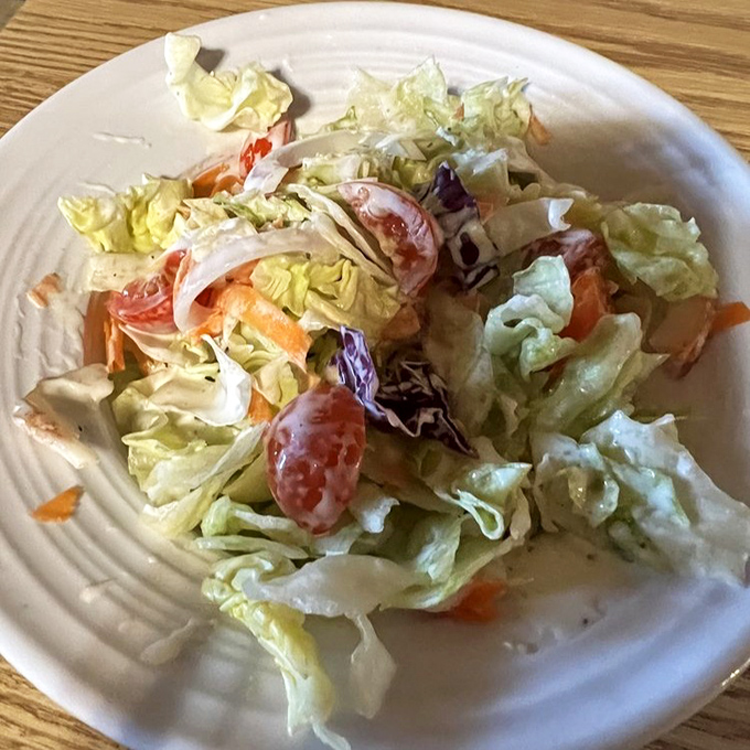 Even the garden salad gets special treatment here&mdash;fresh, crisp, and colorful, it's the palate cleanser between seafood adventures.