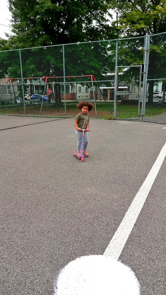 Childhood joy on a scooter &ndash; some pleasures remain timeless. Community playgrounds create memories that last longer than any smartphone game.